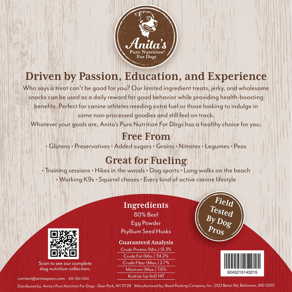 Anita's beef cookies – Maximum K9 Services